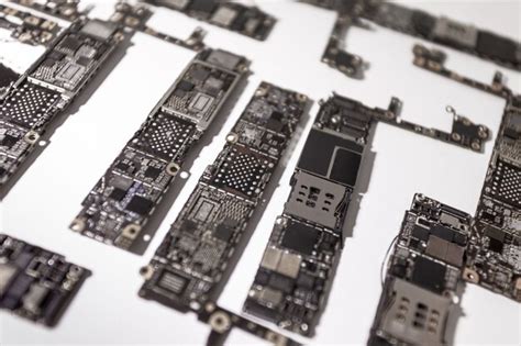 Premium Photo Microchip Texture On A White Isolated Background