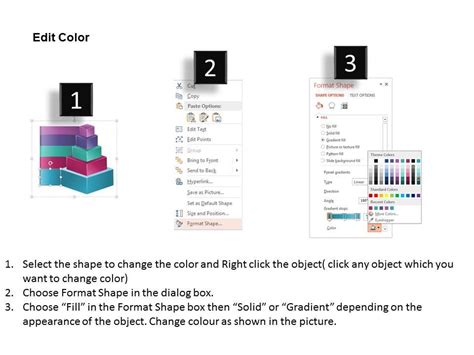 0115 five staged cube diagram for data representation powerpoint