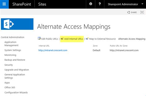 how to redirect in sharepoint using alternate access mapping aam