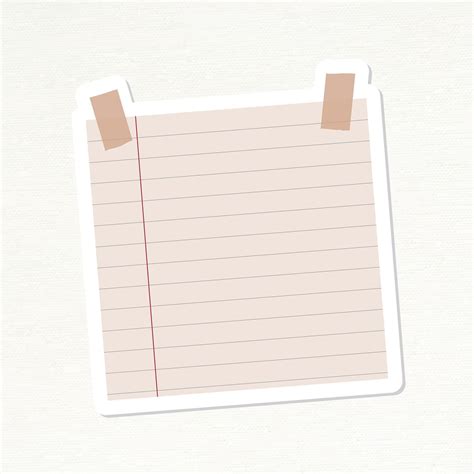 Nude Pink Lined Notepaper Journal Premium Vector Rawpixel
