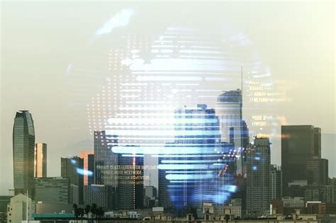 Premium Photo Abstract Virtual Coding Illustration And World Map On