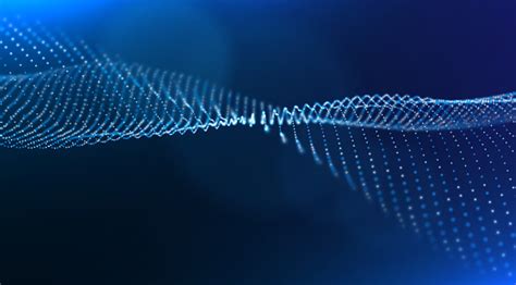 동적 파란색 도트 풍경 추상적 인 디지털 웨이브 배경 네트워크 데이터 구조 포인트 그리드 시각화 기술 벡터 그림 0명에 대한