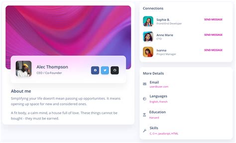Bootstrap Profiles Section Components 8