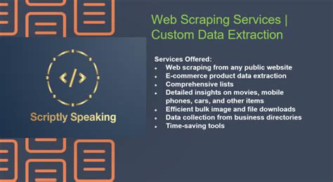 Do Python Web Scraping And Data Gathering By Scriptlyspeakng Fiverr
