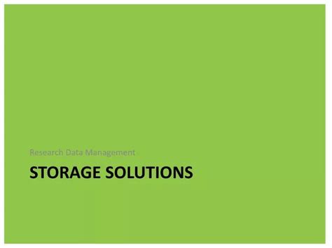 PPT Storage Solutions PowerPoint Presentation Free Download ID