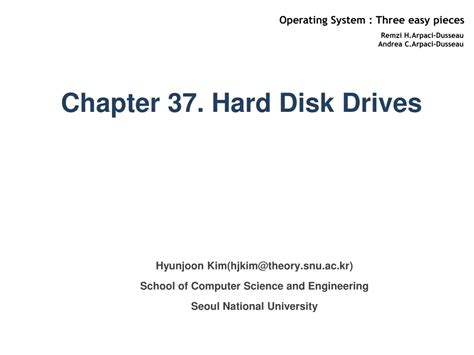 Ppt Chapter 37 Hard Disk Drives Powerpoint Presentation Free