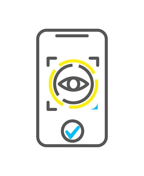 Premium Vector Biometric Authorization Colorful Icon
