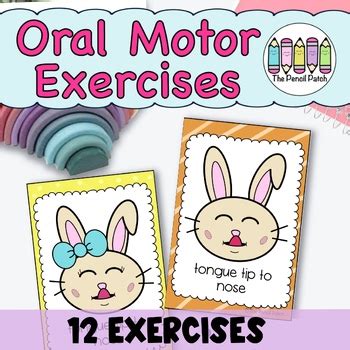 Spring Oral Motor Exercise Cards By The Pencil Patch Tpt