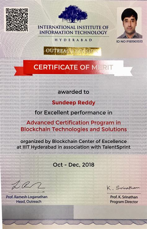 Sundeep V Reddy On Linkedin Iith Blockchain Certification 12 Comments