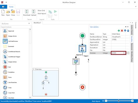 Configuring Workflow Variables