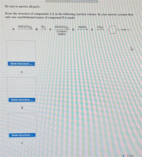 Solved Be Sure To Answer All Parts Draw The Structure Of