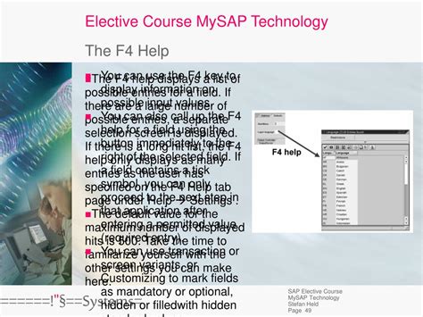Ppt Sap Elective Course Mysap Technology Introduction Of Powerpoint
