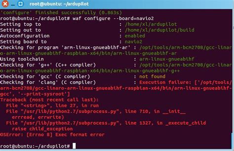 Cannot Cross Compile Apm On Ubuntu 1404 64 Bit Flight Stack Emlid Community Forum