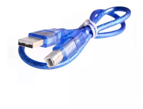 Cabo Usb 2 0 Para Arduino A B 50cm Ab 0 5mt Uno Mega