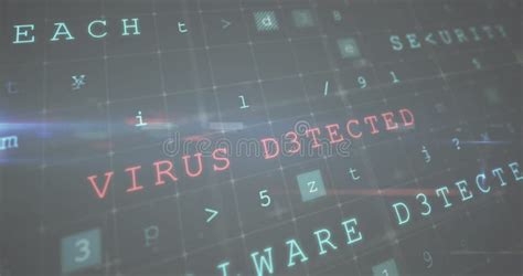 Image Of Cyberattack Text Data Processing Over Security Padlock Stock