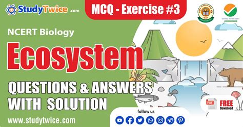 Free Ecosystem Biology Mcq With Solutions Neet Questions 1
