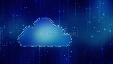 2d Illustration Of Cloud Computing Digital Cloud Computing Concept