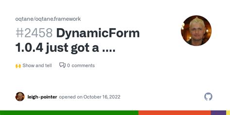 DynamicForm 1 0 4 Just Got A Oqtane Oqtane Framework Discussion 2458 GitHub