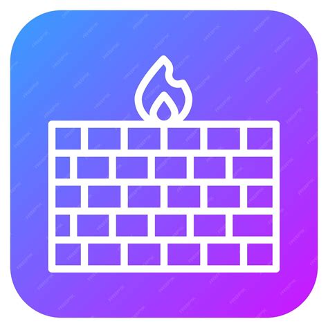 Premium Vector Firewall Vector Illustration