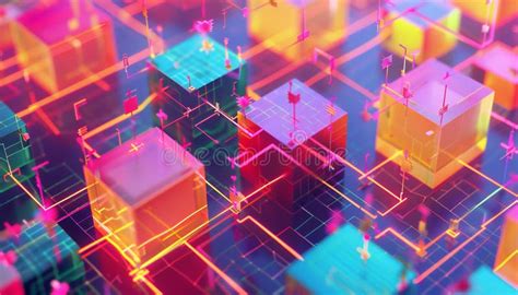 A Visualization Of Blockchain Technology Emphasizing The Flow Of Data