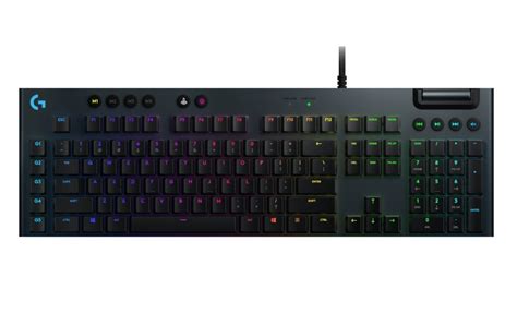 Logitech G815 Keyboard Gl Tactile Low Profile Lightsync Rgb 5 Marco G Keys 3 On Board