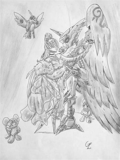 Cendrillmon Zephagamon Digimon Digimon Liberator Absurdres Highres