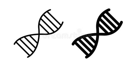 Dna Vecor Icon Set Stock Vector Illustration Of Bold 340784418