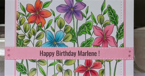Ruby Dooby Doos Crafty Creations Marlenes Birthday Card