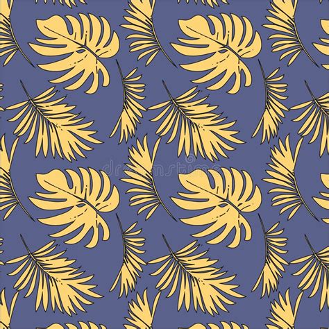 Floral Pattern With Bright Elements Of Leaf Branches On A Bright