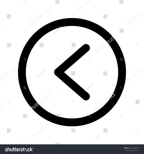 Back Button Icon Editable Vector Illustration Stock Vector Royalty Free 1583360332 Shutterstock