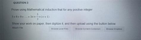 Solved Prove Using Mathematical Induction That For Any