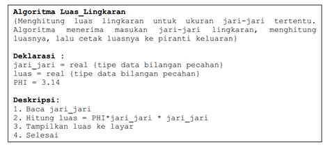 Materi Algoritma Bab Ii Notasi Penulisan Algoritma