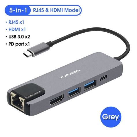 Vothoon USB Type C HUB USB HDMI USB HUB Voor M Vicedeal