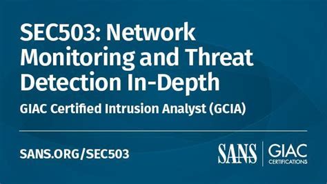 Cybersecurity Intrusiondetection Networksecurity Sans Cyber Defense
