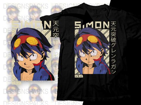 Simon Anime Graphic Png Digital Download