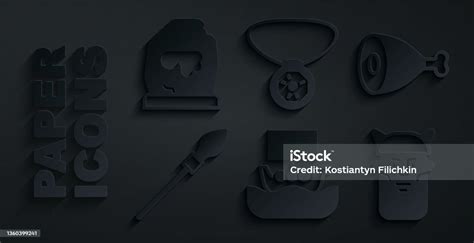 세트 바이킹 선박 드라카르 치킨 다리 중세 창 머리 보석과 매직 룬 아이콘 목걸이 벡터 3차원 형태에 대한 스톡 벡터 아트 및 기타 이미지 Istock