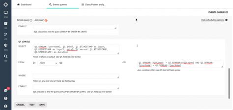 Events Queries Sgbox Next Generation Siem And Soar