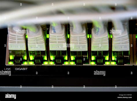Gigabit Ethernet Connection Stock Photo Alamy