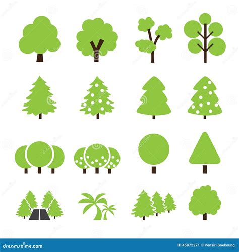 Tree Icon Stock Vector Image 45872271