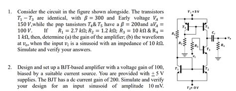 solved 1 consider the circuit in the figure shown