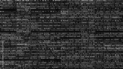 Vidéo Stock Large Program Text On Black Background Animation Real