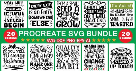 Procreate Svg Bundle Bundle · Creative Fabrica