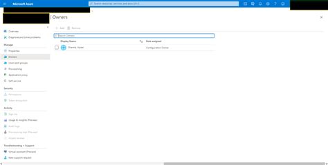 Assigned As The Owner Of An Azure Ad Application Still Cant Configure