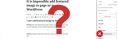 It Is Impossible Add Featured Image In Wordpress • Helloadmin