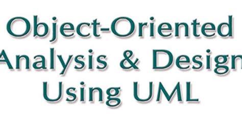 Object Oriented Analysis And Design