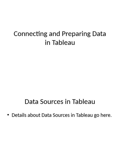 Connecting And Preparing Data In Tableau Pdf Connecting And Preparing Data In Tableau Pdf