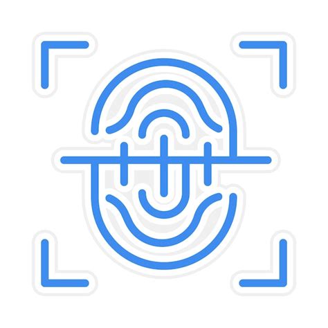 Premium Vector Fingerprint Scanning Icon Vector Image Can Be Used For