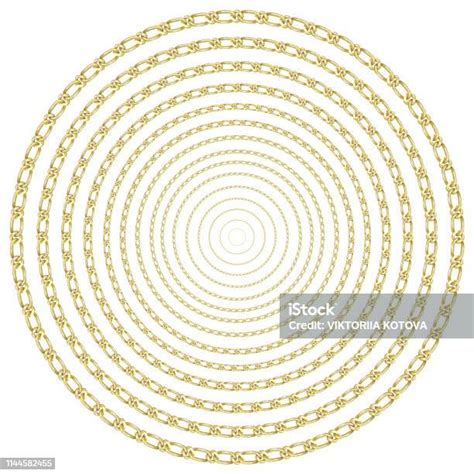 바로크 황금 체인 배경입니다 흰색 배경 위에 고립 된 현실적인 그림 0명에 대한 스톡 사진 및 기타 이미지 0명 골동품 금선세공 Istock