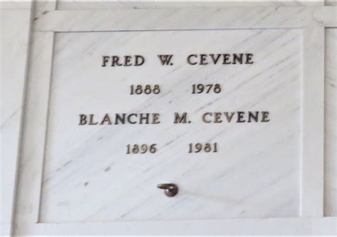 Fred Wilfred Cevene 1888 1978 Find A Grave Memorial