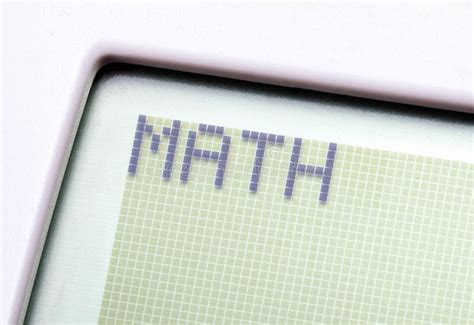 A Single Word Math On A Graphing Calculator Digital Display Object Macro Detail Extreme